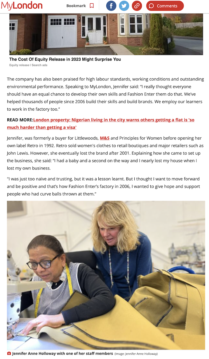 Interview with FEL CEO Jennifer Holloway on MyLondon | FC Designer ...